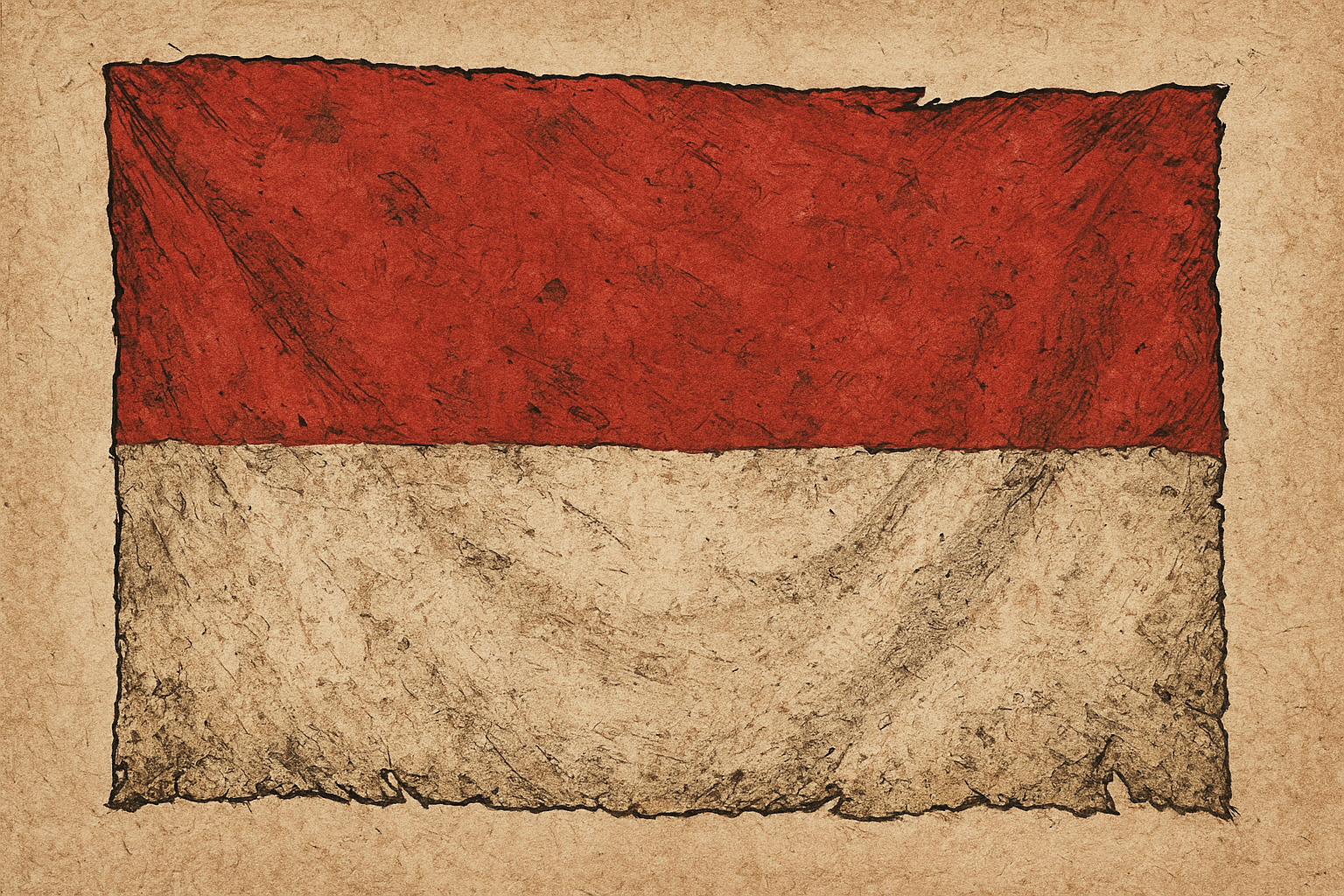 Bendera Merah Putih yang Lusuh - beo07